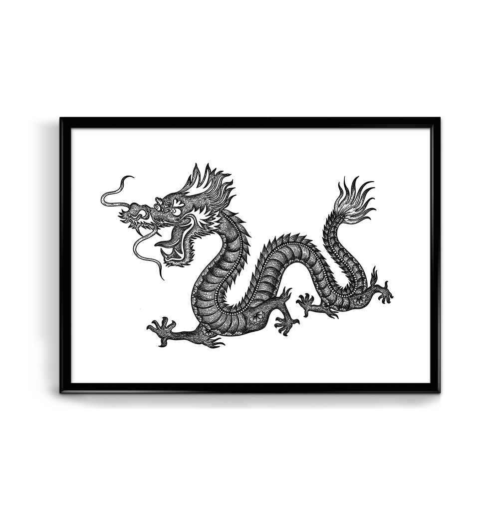 'Chinese Dragon' Print – Few & Far Co.