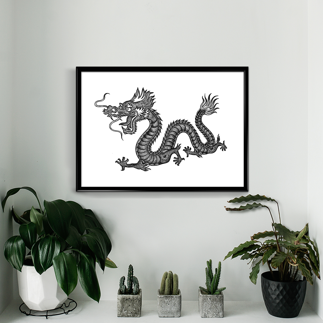 'Chinese Dragon' Print – Few & Far Co.