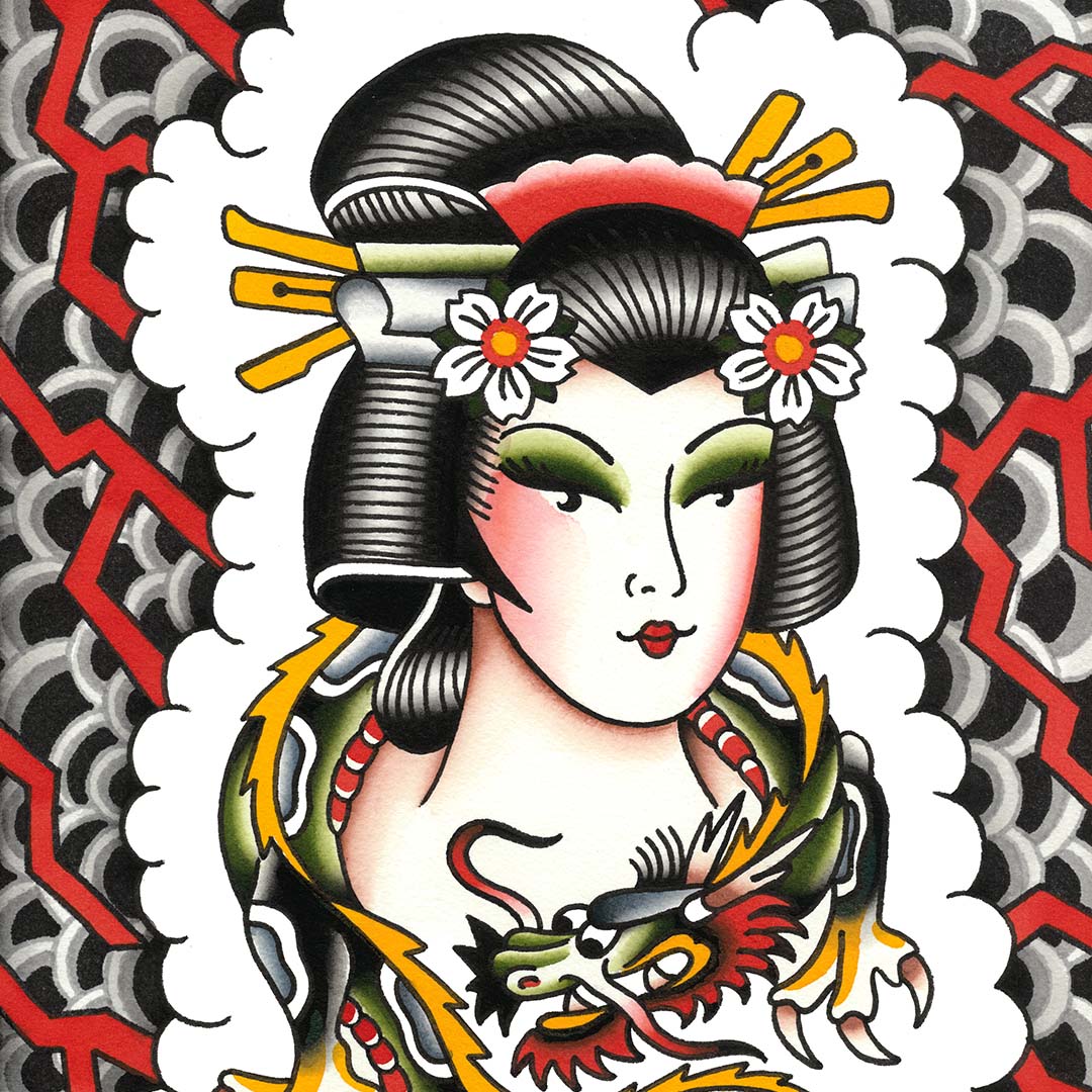 'Dragon Geisha' Print – Few & Far Co.