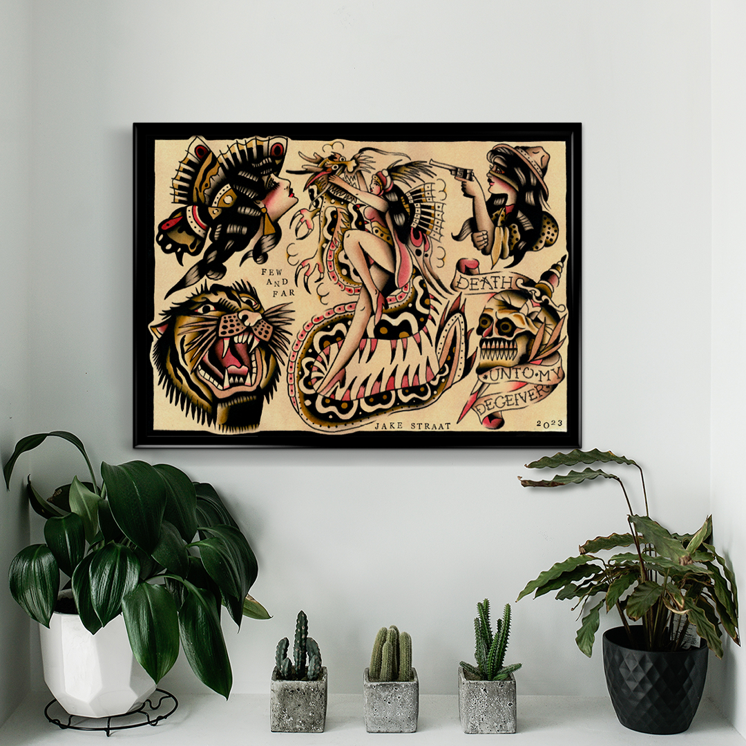 'Royal Blue Flash II' Print – Few & Far Co.