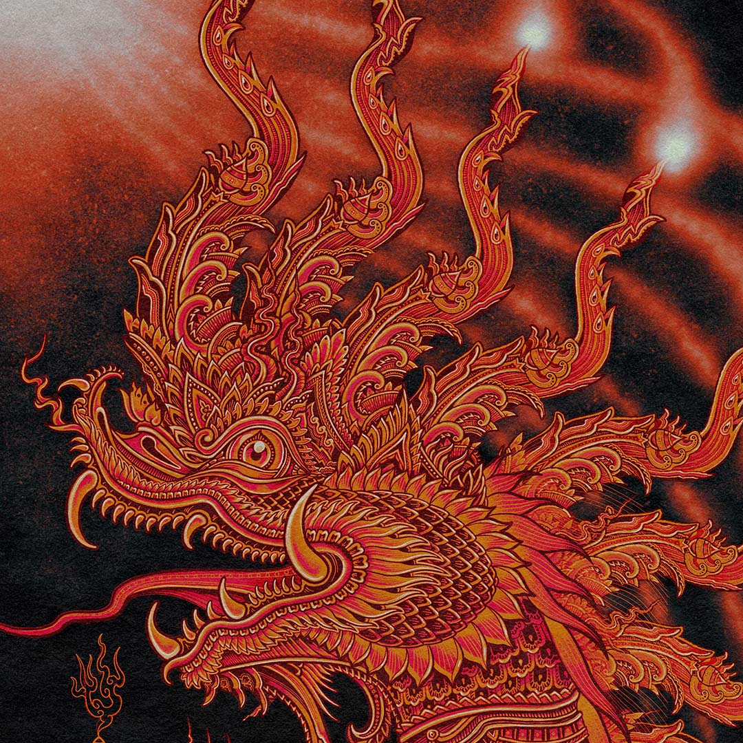 'Blood Moon Naga' Print – Few & Far Co.