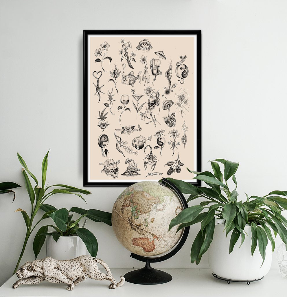 'Single Needle Flash' Print – Few & Far Co.