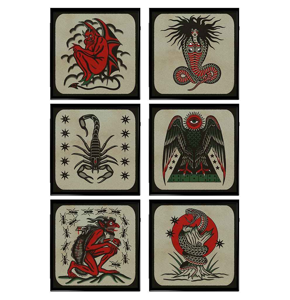 'DEMONS' FLASH SET (6)' Print Set – Few & Far Co.