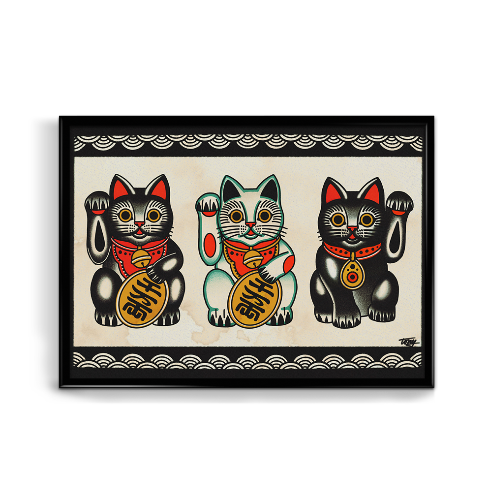 'Maneki-neko' Print – Few & Far Co.