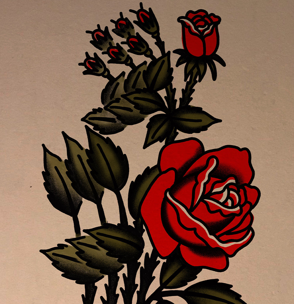 'Blue Arms Rose' Print – Few & Far Co.